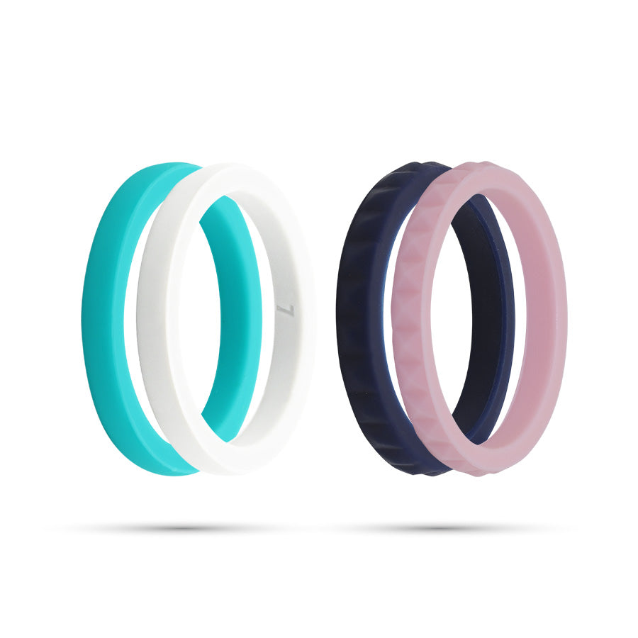 E3 Stacker Silicone Wedding Rings – E3Life Silicone rings